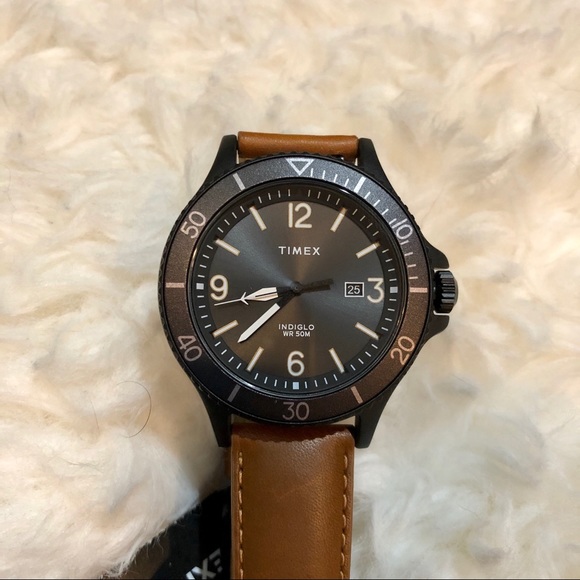 Timex | Accessories | Nwt Timex X Express Brown Leather Watch | Poshmark